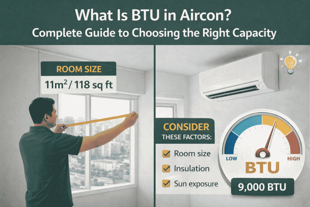 What Is BTU In Aircon? Guide To Choosing Right Capacity